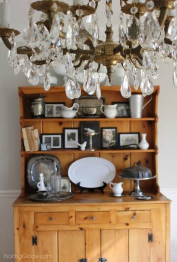 Decorating with Heirlooms: How to add Vintage Style to your Hutch