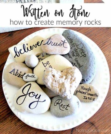 Written On Stone - How to Create Hand Lettered Rocks