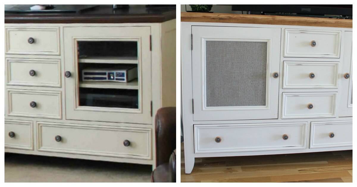 Easy Entertainment Center Makeover