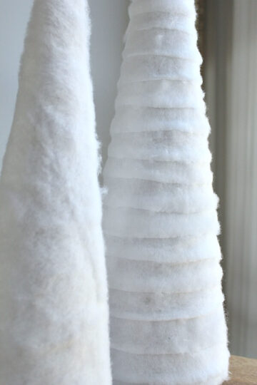I DIYed That: Handmade Fur Cone Tree