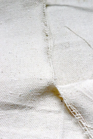 Easy Frayed Drop Cloth Curtains You Can Make in 5 Minutes