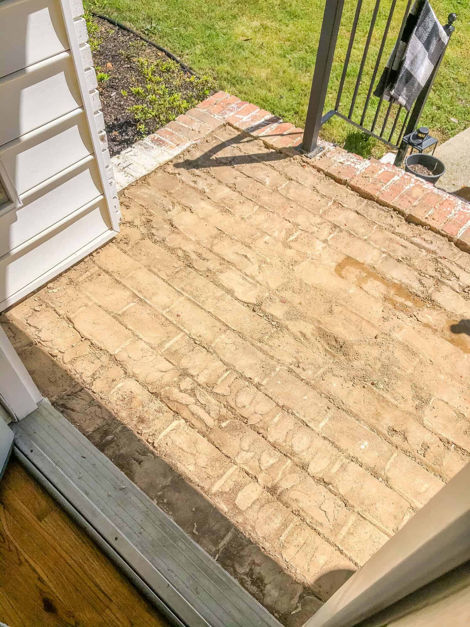 How to Install and Mortar Wash a Herringbone Brick Patio