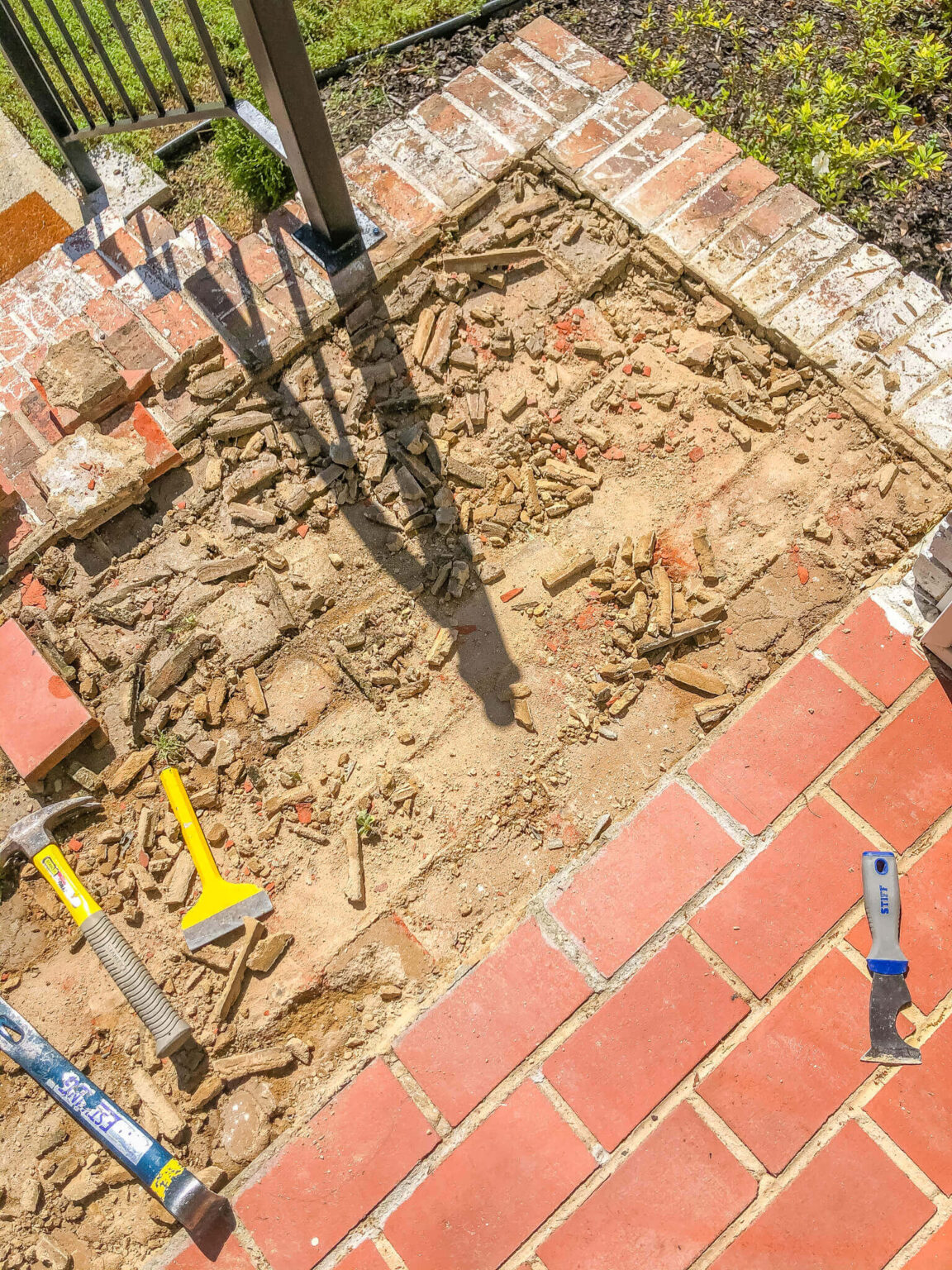 How to Install and Mortar Wash a Herringbone Brick Patio