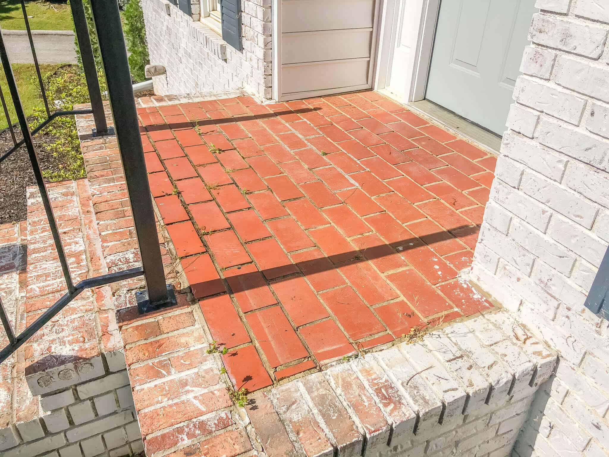 How to Install and Mortar Wash a Herringbone Brick Patio