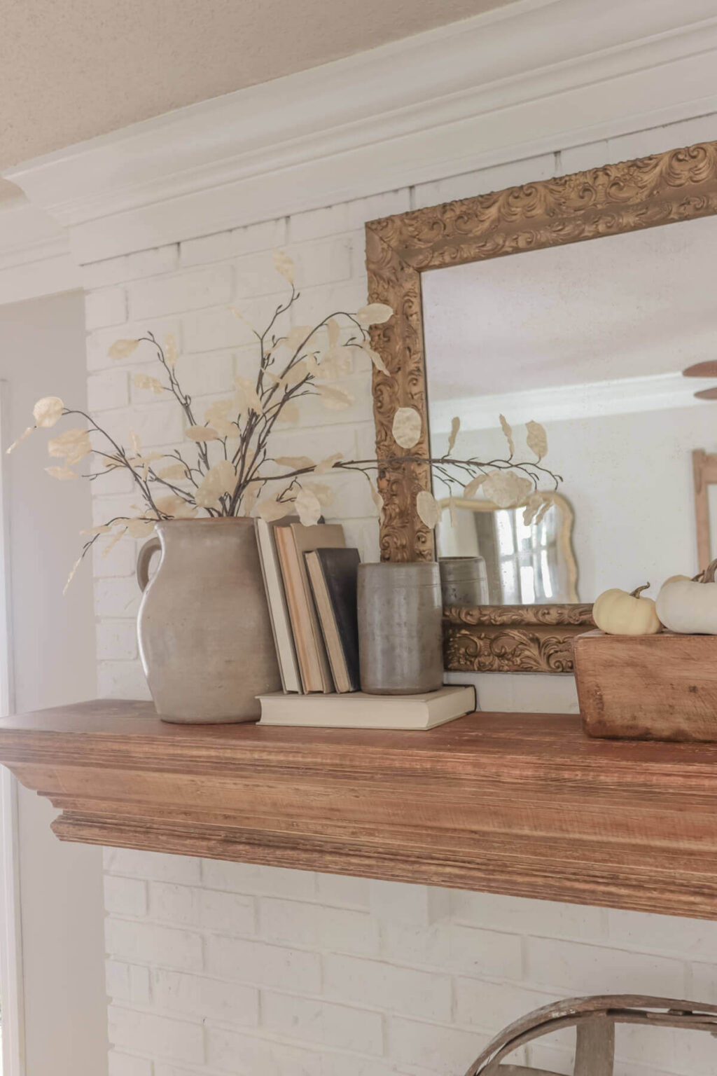 Simple Seasonal Ideas Using Amber and Gray Fall Decor