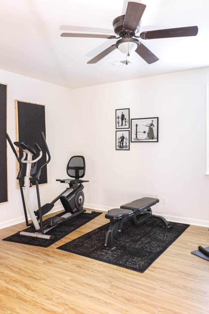DIY Home Gym Mirror that is super affordable!
