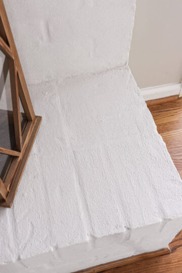 How to Makeover a Brick Fireplace with Lime Slurry