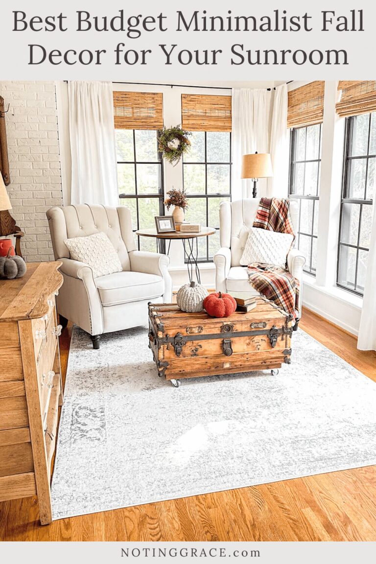 Best Budget Minimalist Fall Decor for Your Sunroom