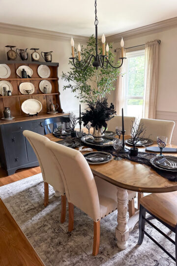 Easy DIY Halloween Table Decor for less than $50