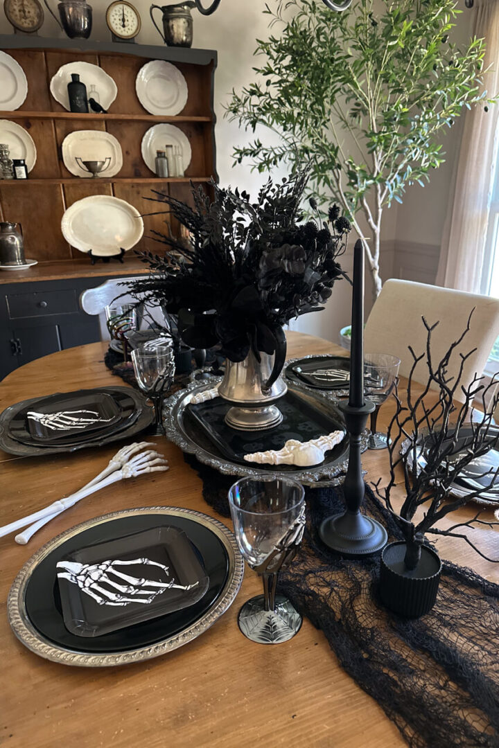 Easy DIY Halloween Table Decor for less than $50